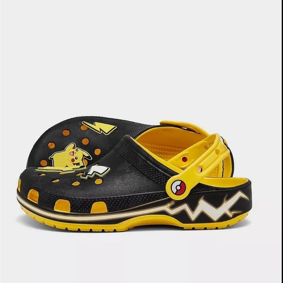 CROCS | Shoes | Nib Big Kids Crocs X Pokemon Pikachu Classic Clog Shoes ...